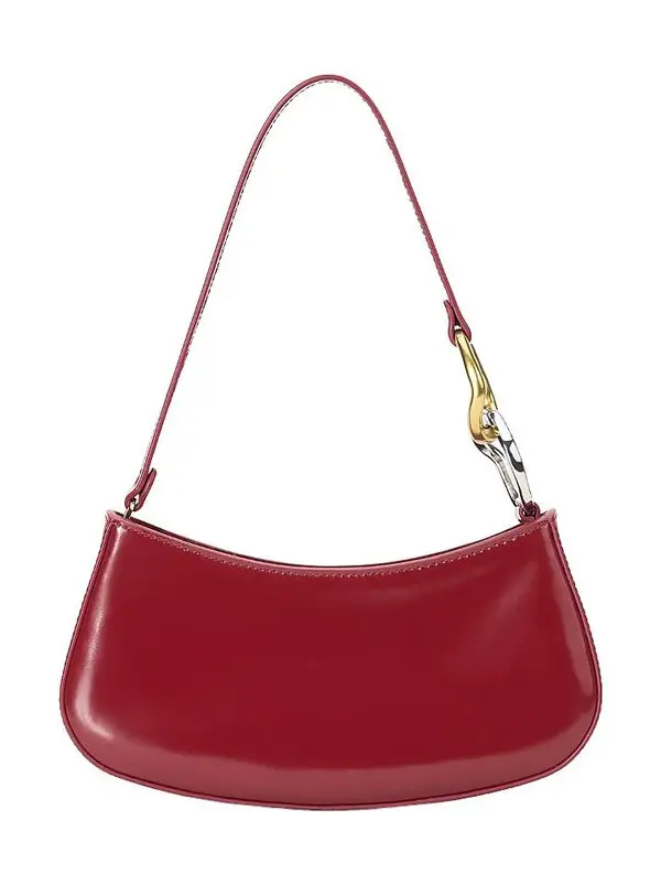 Staud Ollie Leather Shoulder Bag - Pinot Leather