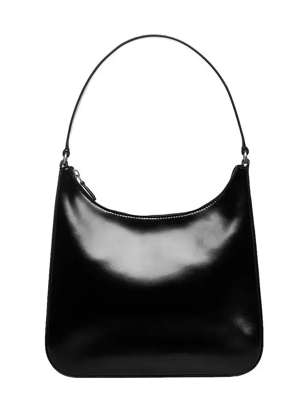 Staud Alec Shoulder Bag - Black/silver
