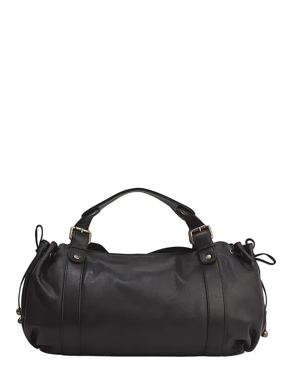 Gerard Darel 24 Leather Handbag - Black