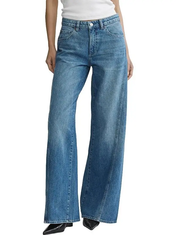 DL1961 Alex Baggy Wide Leg Jeans - Authentic