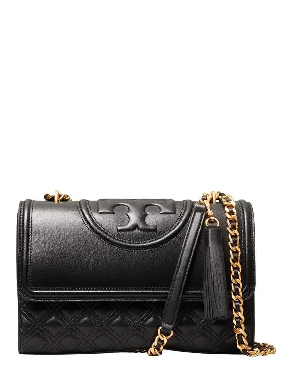 Baublebar Tory Burch Kira Quilted Chain Wallet - Black