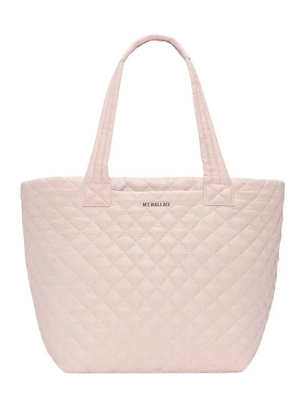 Mz Wallace Medium Metro Tote Deluxe - City Pink/light Gold