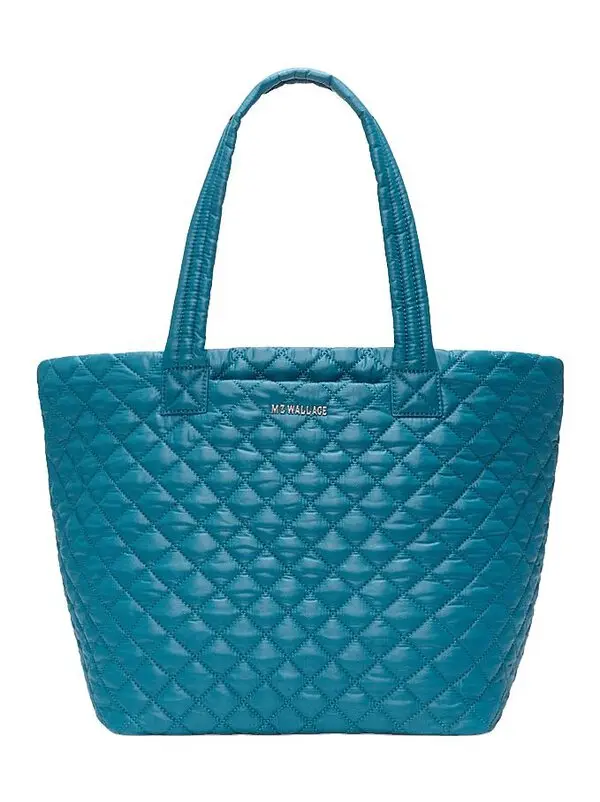 Mz Wallace Medium Metro Tote Deluxe - Pacific Blue/gold