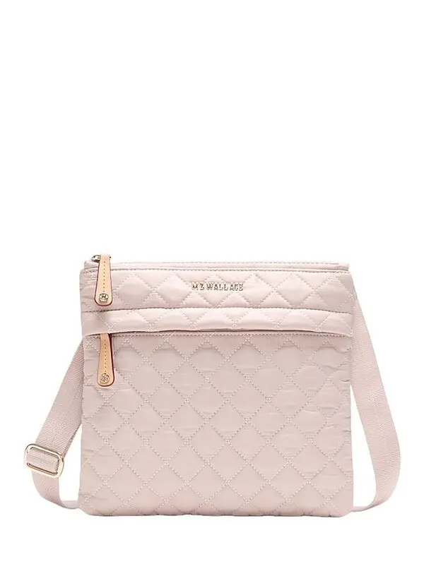 Mz Wallace Metro Flat Crossbody Bag - City Pink/light Gold