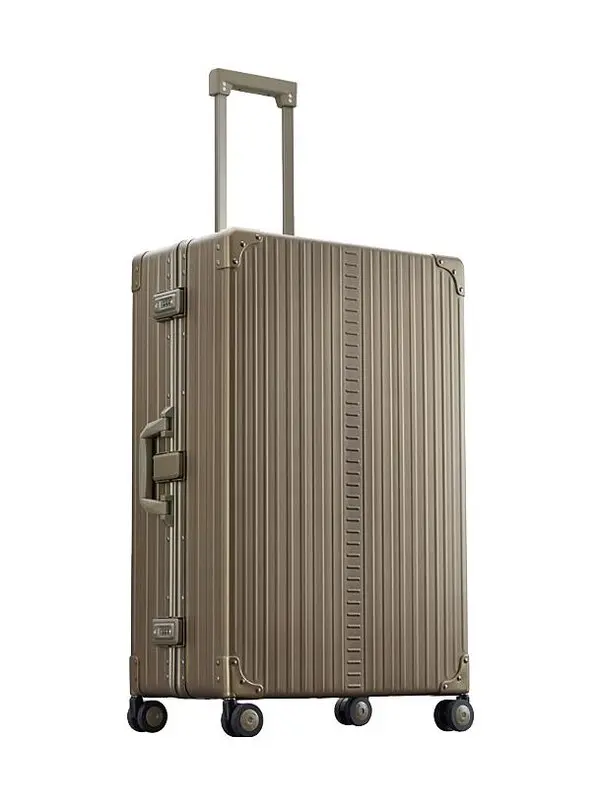 ALEON Macro Traveler Aluminum Spinner Suitcase - Brown