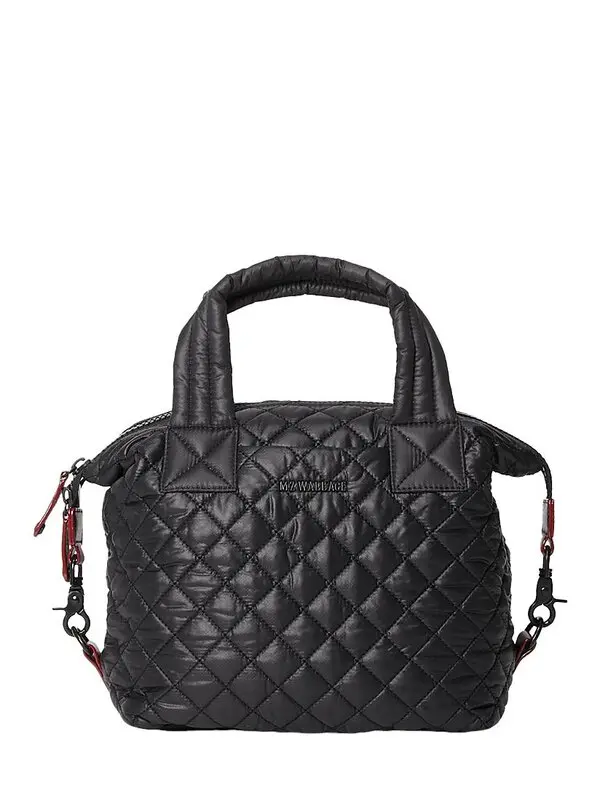Mz Wallace Small Sutton Deluxe Top Handle Bag - Black/black