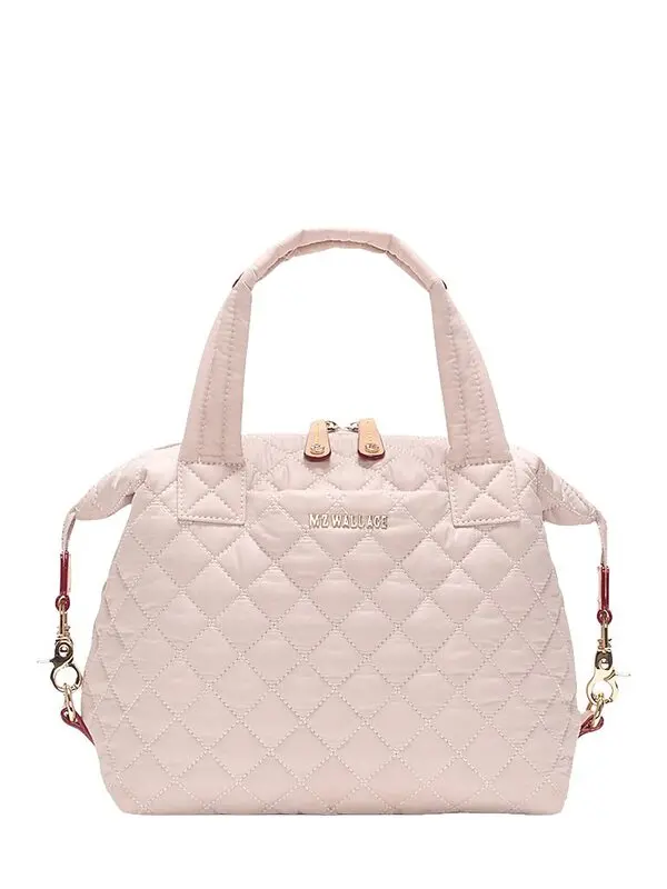 Mz Wallace Small Sutton Deluxe Top Handle Bag - City Pink/light Gold