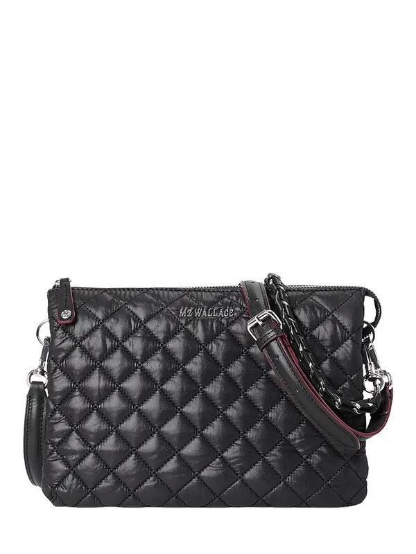 Mz Wallace Large Crosby Pippa - Black/silver