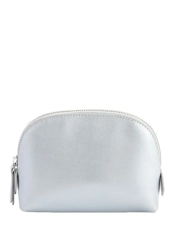 Rothy's Leather Cosmetics Case - Silver