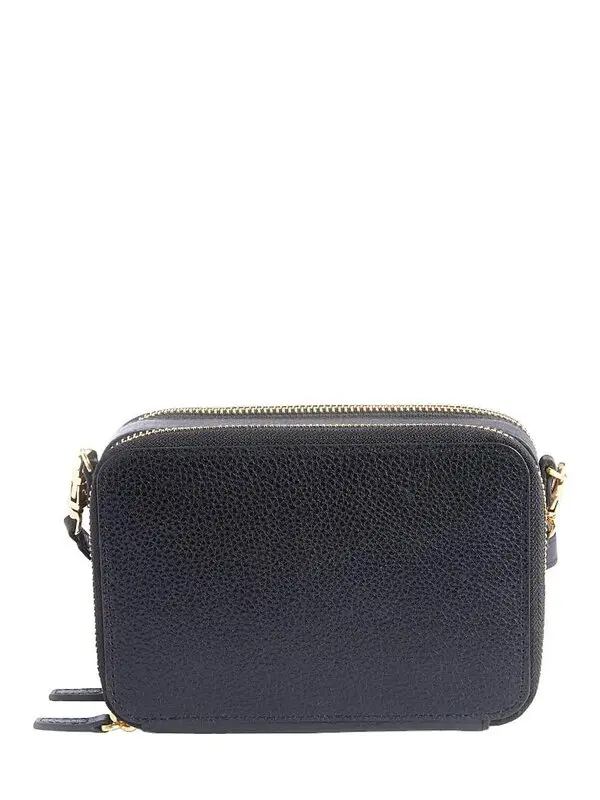 ROYCE NEW YORK Mini Leather Crossbody - Black