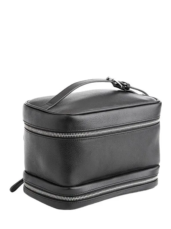 ROYCE NEW YORK Leather Train Case - Black