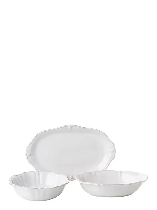 JULISKA Berry & Thread 3 Piece Serving Bundle - Whitewash