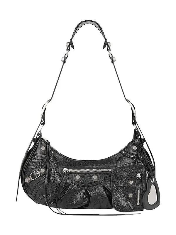 Balenciaga Le Cagole Shoulder Bag - Noir/silver