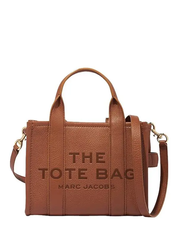 Marc Jacobs Leather Small Tote - Argan Oil/gold