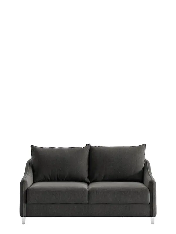 LUONTO Ethos Queen Sleeper Loveseat - Chrome Oliver