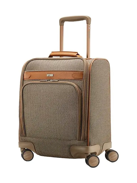 HARTMANN Herringbone Deluxe Underseat Carry On Spinner - Terracotta Herringbone