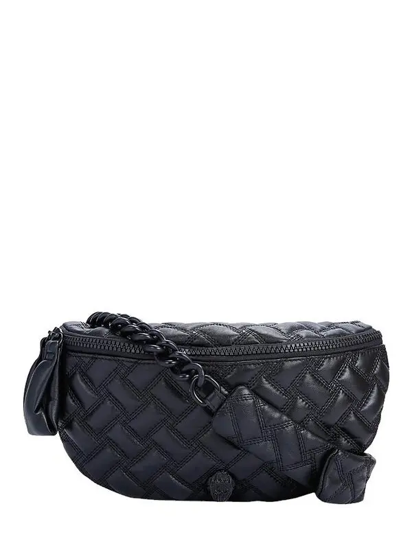Kurt Geiger Kensington Drench Small Leather Belt Bag - Black