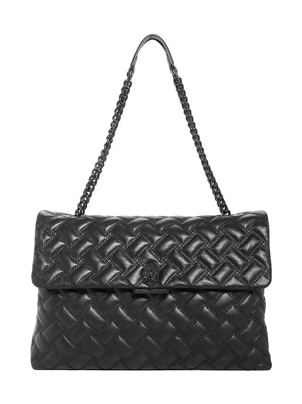 Kurt Geiger Kensington Drench Xxl Quilted Leather Shoulder Bag - Black