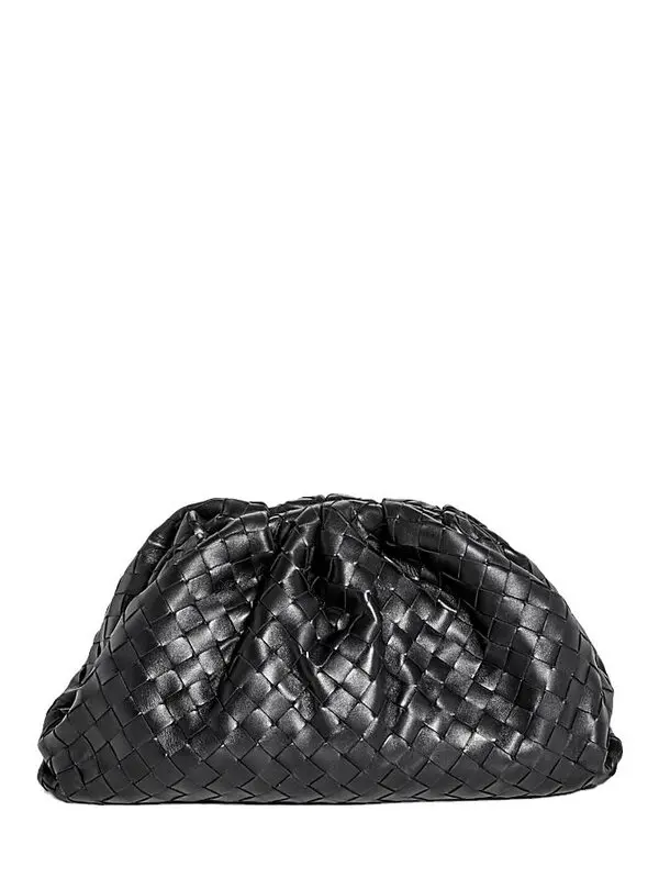Bottega Veneta Large Intrecciato Pouch - Black