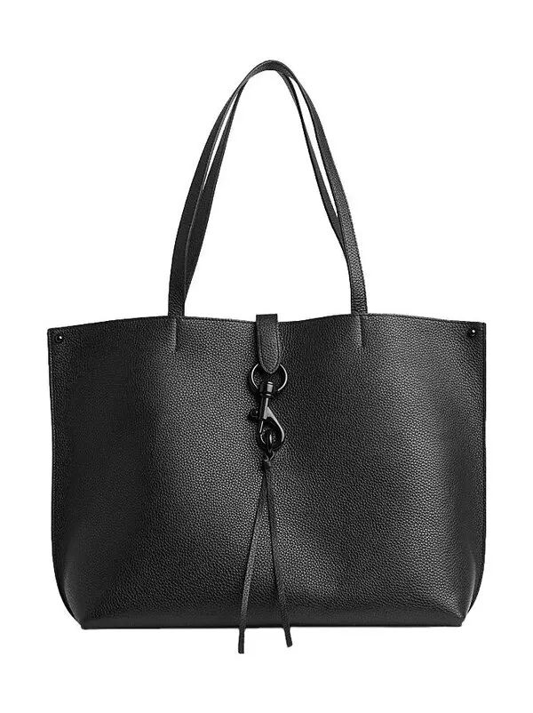Rebecca Minkoff Megan Large Leather Tote - Black/black