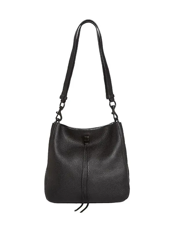 Rebecca Minkoff Darren Leather Shoulder Bag - Black/black