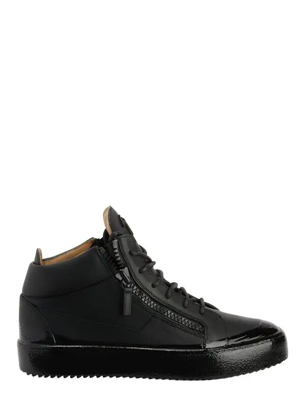 GIUSEPPE ZANOTTI Kriss Hi-top Leather Sneakers - Black