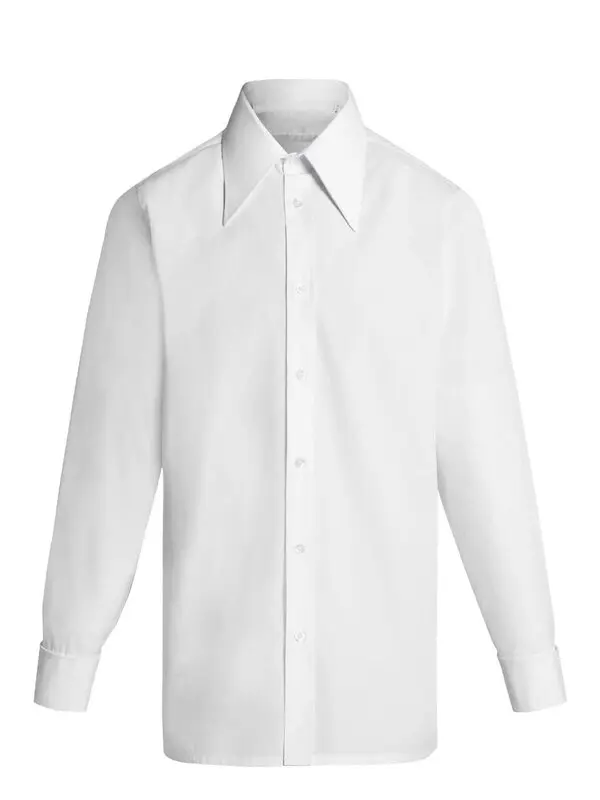 MAISON MARGIELA Pointed-collar Cotton Shirt - White