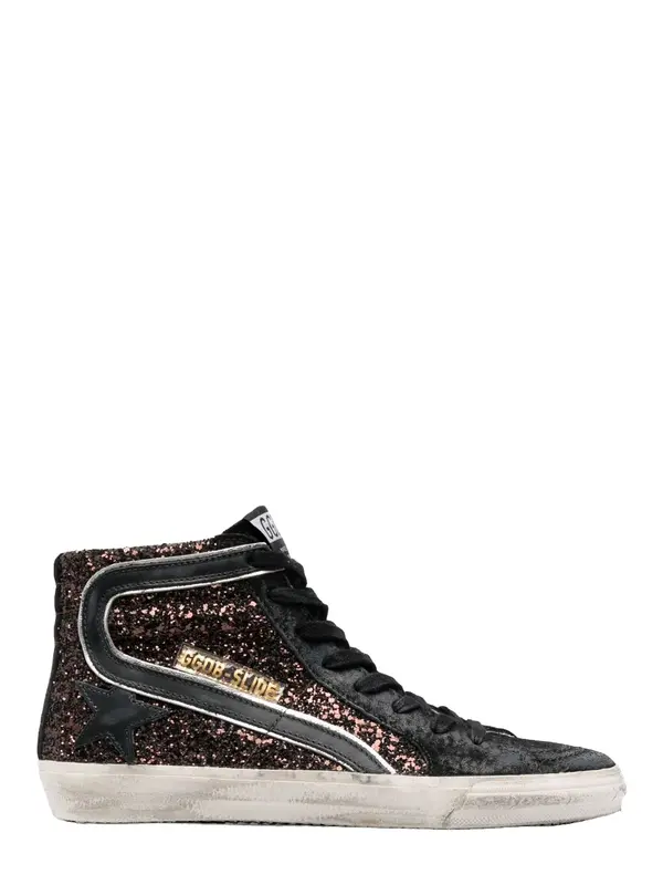 Golden Goose Slide High-top Sneakers - Black