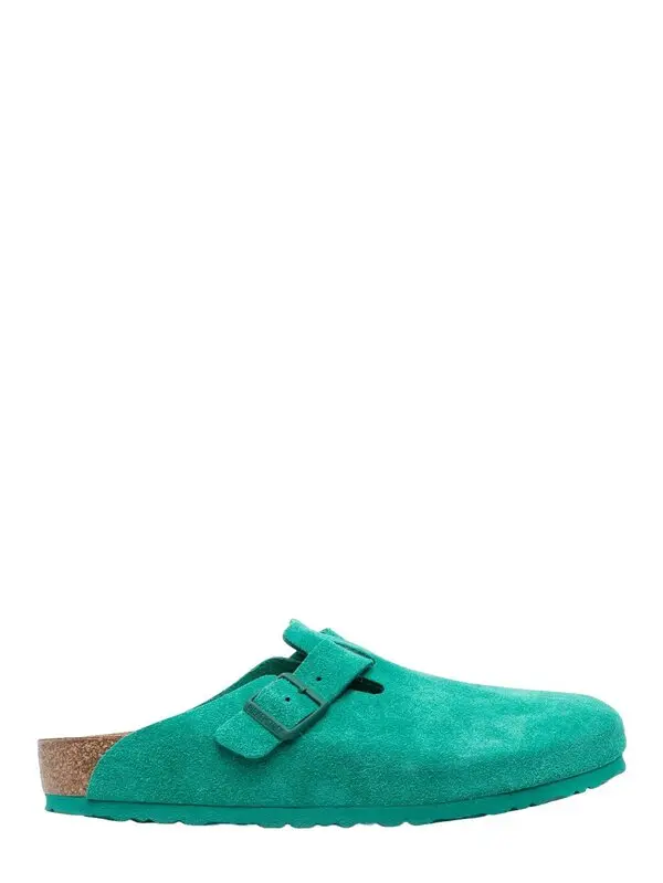 BIRKENSTOCK Boston Suede Clog Sandals - Green
