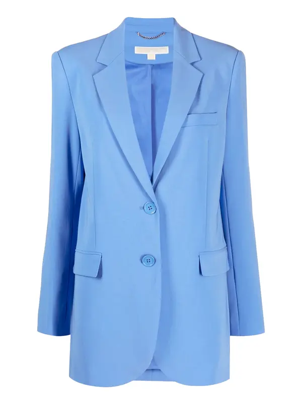 Michael Kors Notched-lapels Single-breasted Blazer - Blue