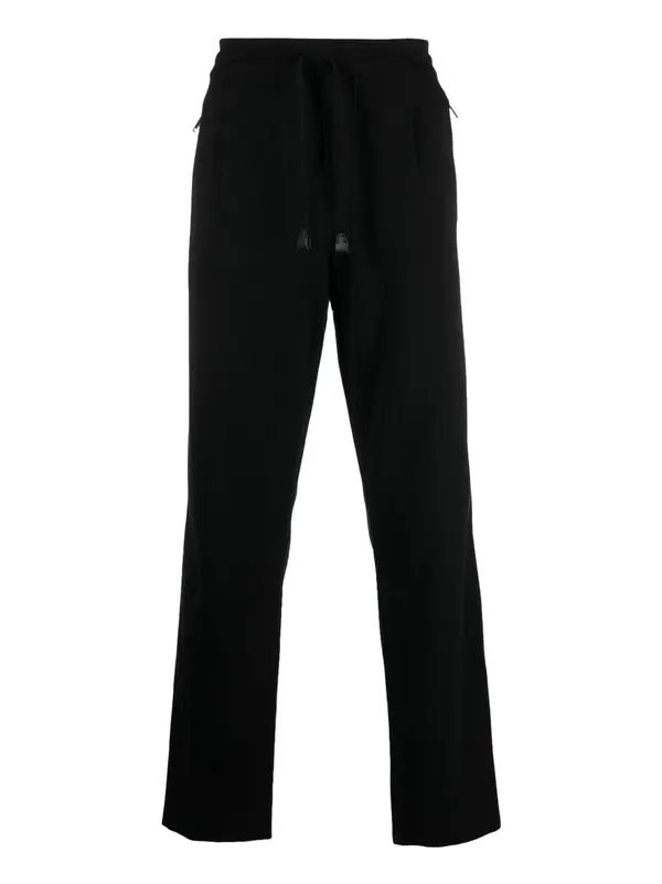 Brioni Drawstring-waist Straight-leg Trousers - Black