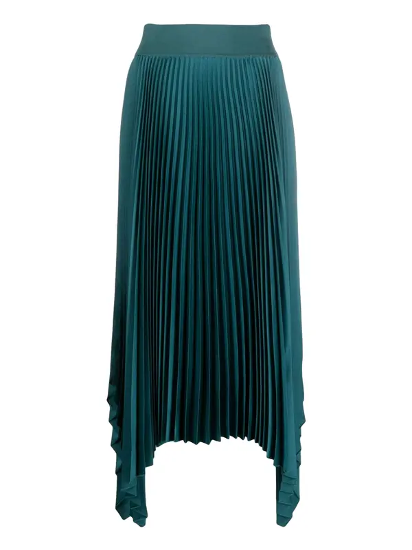 JOSEPH Ade Pleated Midi Skirt - Green