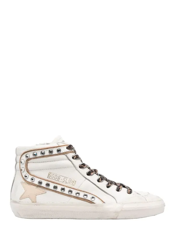 Golden Goose Slide Hi-top Sneakers - White