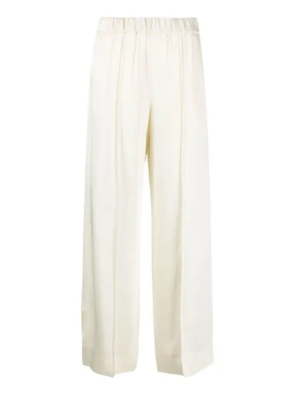 JIL SANDER High-waist Pleated Trousers - Neutrals