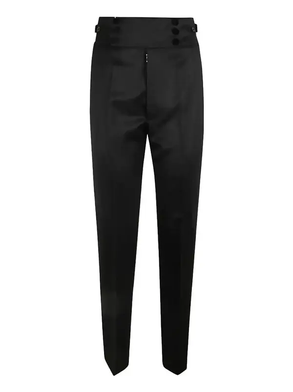 MAISON MARGIELA Four-stitch Tapered Trousers - Black
