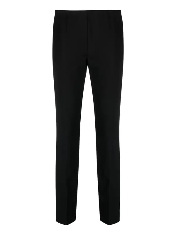 P.a.r.o.s.h Mid-rise Wool-blend Trousers - Black