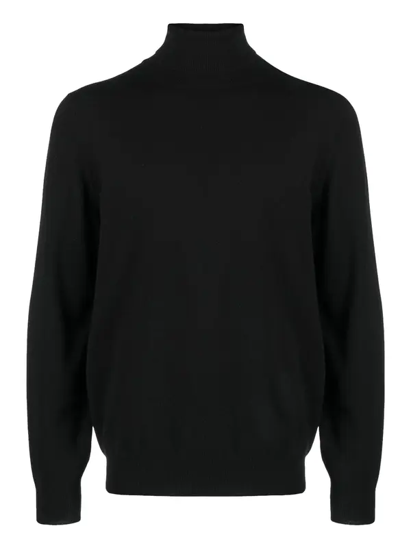 Brunello Cucinelli Roll-neck Cashmere Jumper - Black