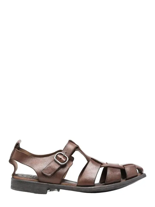 Officine Creative Chronicle Caged Sandals - Brown