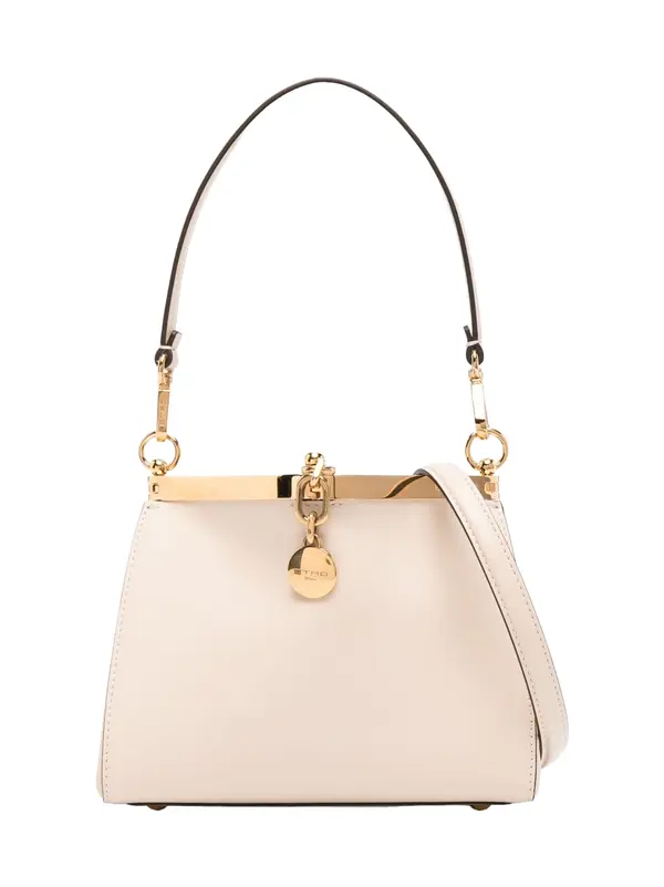 Etro Vela Leather Shoulder Bag - Neutrals