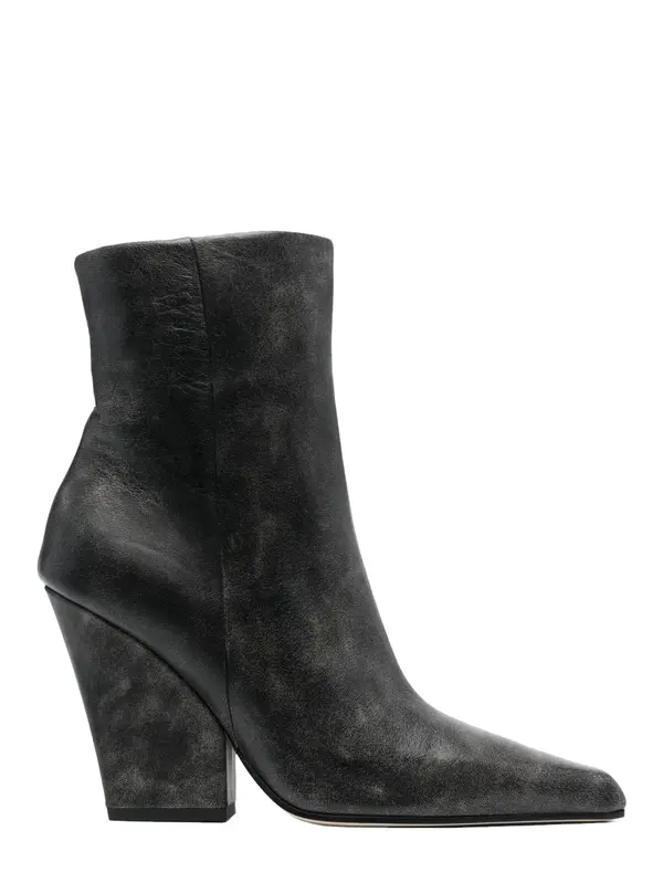 Paris Texas 90mm Pointed-toe Ankle Boots - Black
