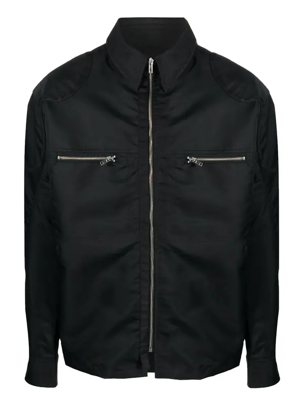 GMBH Zip-up Shirt Jacket - Black