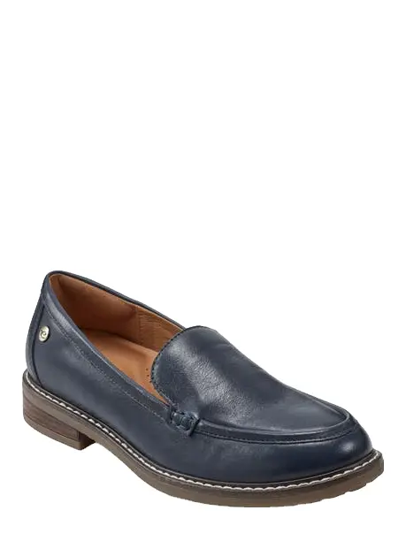 Easy Spirit Jaylin Leather Loafer - Dark Blue