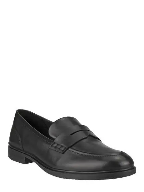 Ecco Leather Penny Loafer - Black