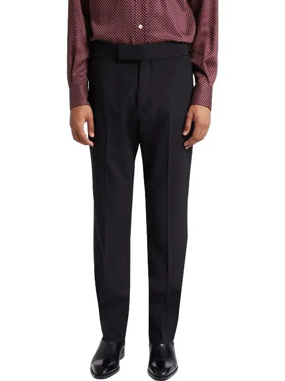 TOM FORD Atticus Wool Trousers - Black