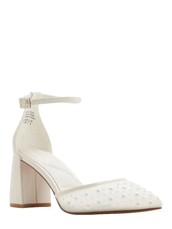 Aldo Jan Pointed Toe Pump - White Combo