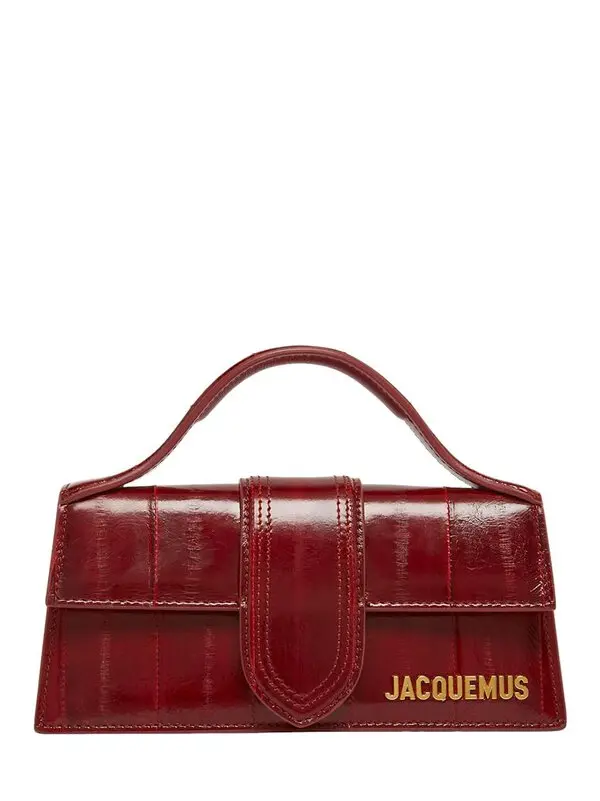 Jacquemus Le Bambino Patent Top-handle Bag - Red