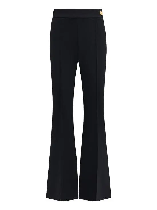 CALLAS MILANO Lola Cropped Flared Trousers - Black