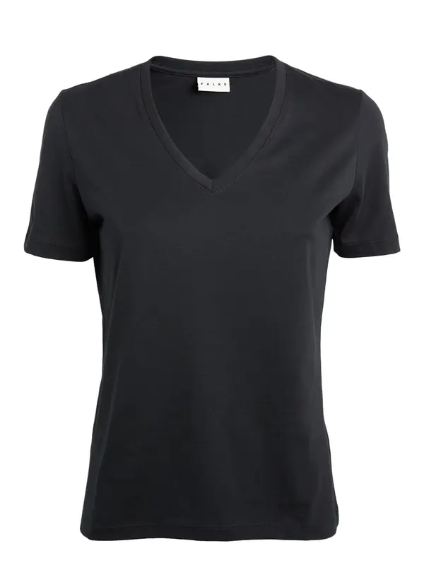 Falke V-neck T-shirt - Black