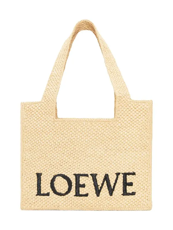 Loewe Font Tote Bag - Beige
