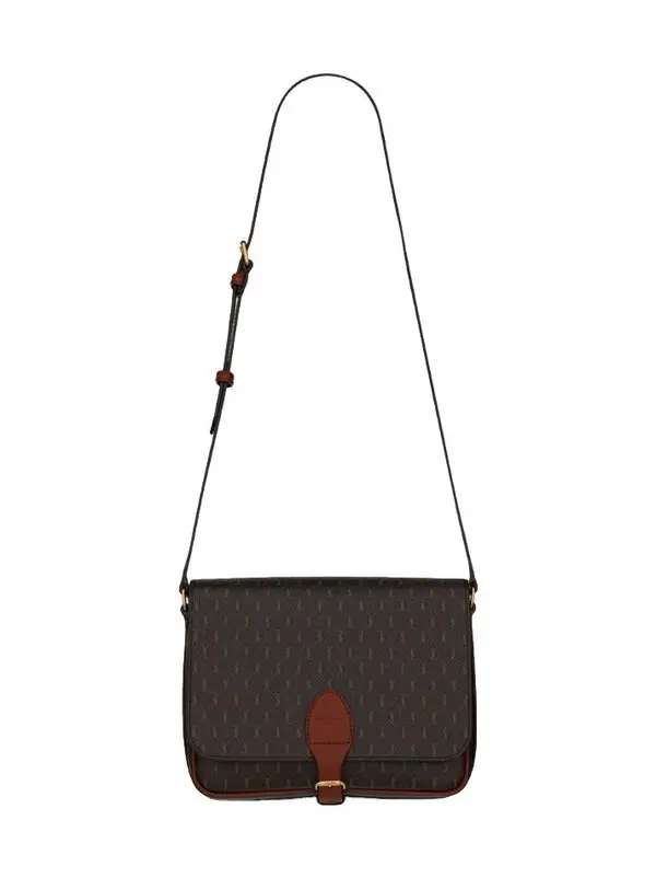 Saint Laurent Le Monogramme Crossbody Bag - Brown